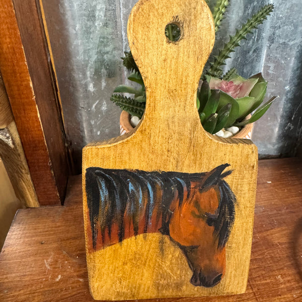 Hand Painted Bay Horse Breadboard Mini – Stepp West