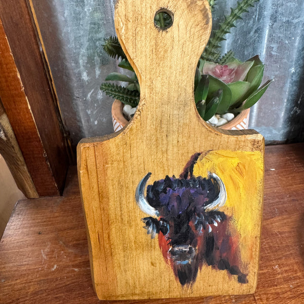 Hand Painted Buffalo Breadboard Mini – Stepp West