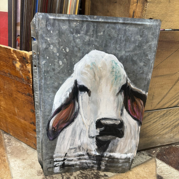 Hand Painted Brahman Tin Shingle – Stepp West