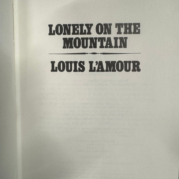 Hand Painted Longhorn Louis L'amar Western Book – Stepp West