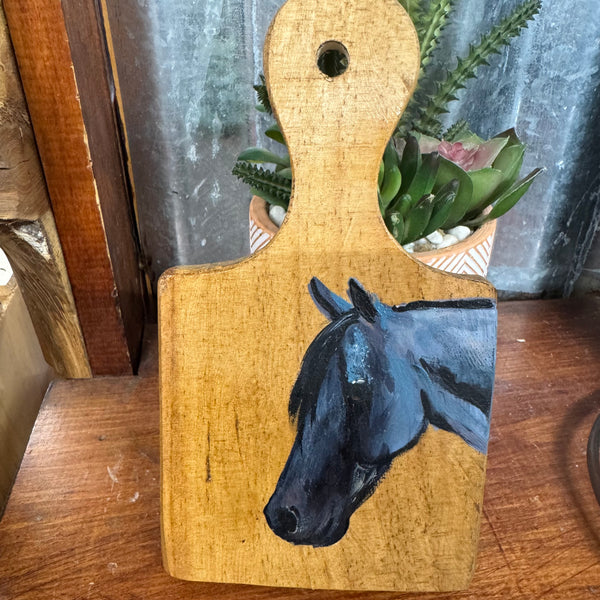 Hand Painted Blue Roan Breadboard Mini – Stepp West