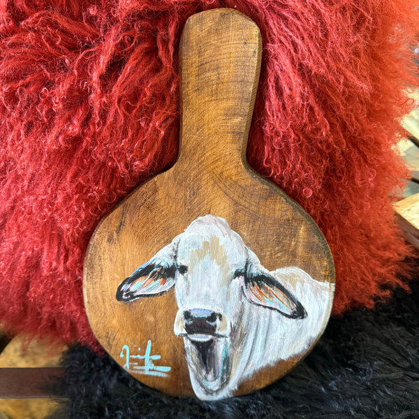 Hand Painted Brahman Breadboard Small – Stepp West