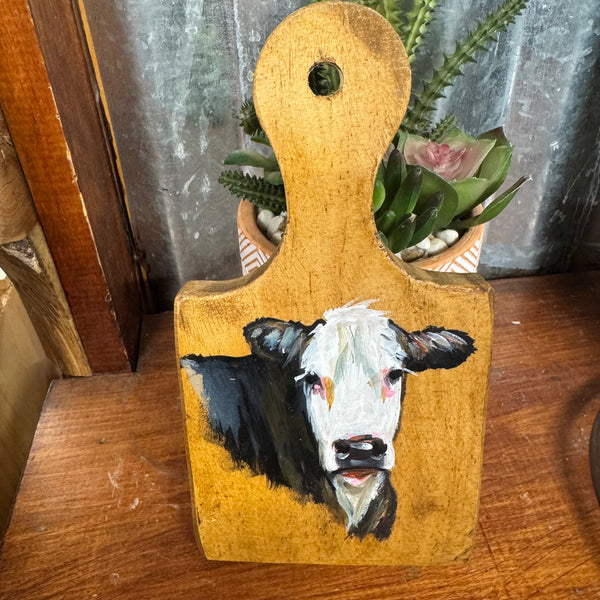 Hand Painted Black Baldy Breadboard Mini – Stepp West