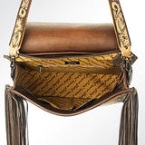 AMERICAN DARLING CARRY CONCEAL TURQUOISE CACTUS TOOLED LEATHER FRINGED ...